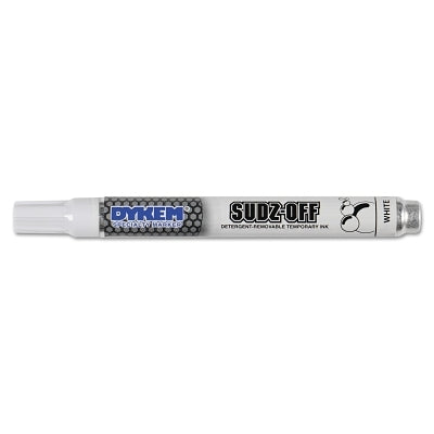 SUDZ OFF® Detergent Removable Temporary Marker, White, Medium, Bullet ...