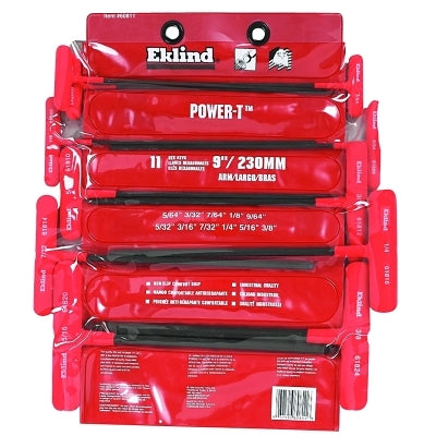 Power-T™ Ball-Hex Key Set, 11-Pc, Inch, 9 in Handle – Block 4 Direct