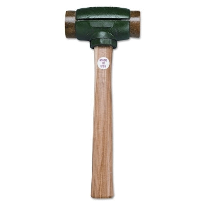 Split Head Hammer, 4 lb Head, 2 in dia Face, 14 in Handle, Green/Natur ...