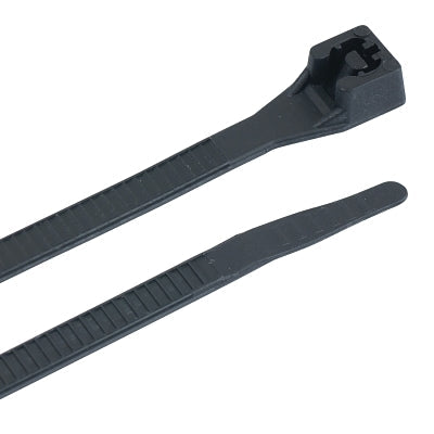 Standard Cable Ties, 75 lb Tensile Strength, 8 in, Ultraviolet Black ...