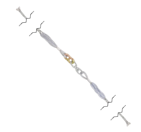 Lewis Snake Grip PN: 30-3001 1/4" to 1/2" Wire Rope with Swing Link ...